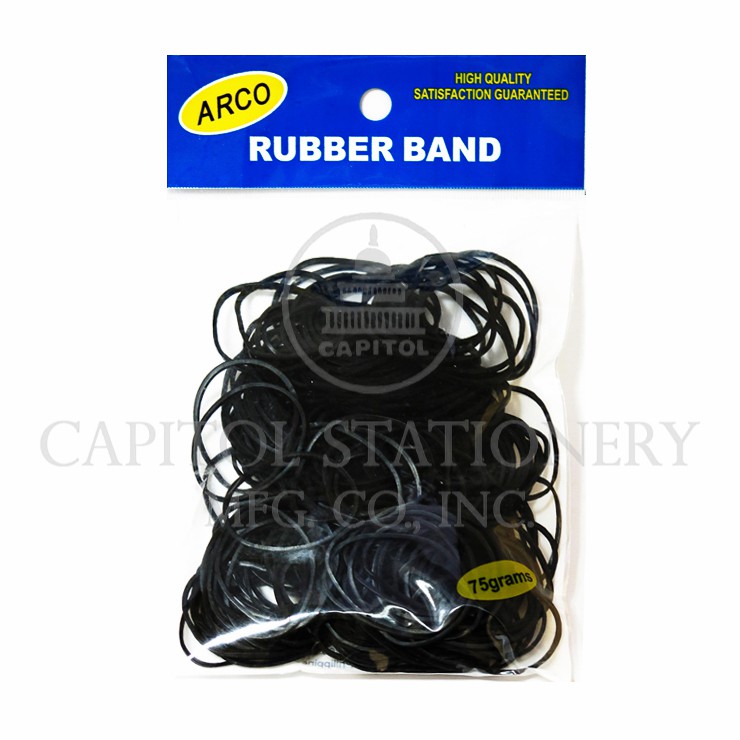 ARCO Rubber band Round, Rubberband/ Goma C8784B 75gms Black. | Shopee ...