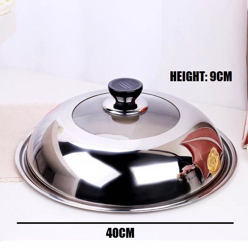 Skyfire Universal 40cm Stainless Steel Lid Pot Cover (Takip ng Kaldero ...
