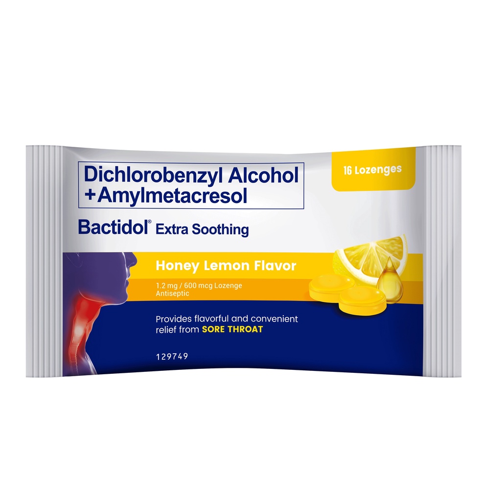 Bactidol Extra Soothing Lozenges Honey Lemon 16s | Shopee Philippines
