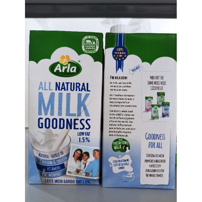 ARLA "Low Fat" Fresh Milk 1L - Lynderm Store