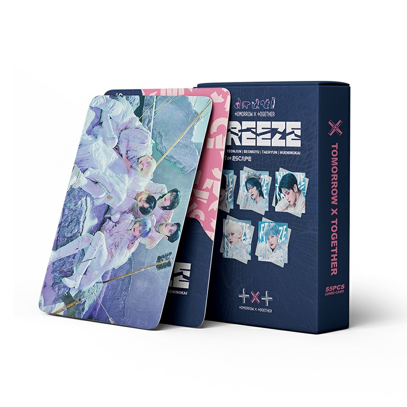 54pcs/box TXT photocards 2021 FREEZE Album LOMO card Postcard (READY ...