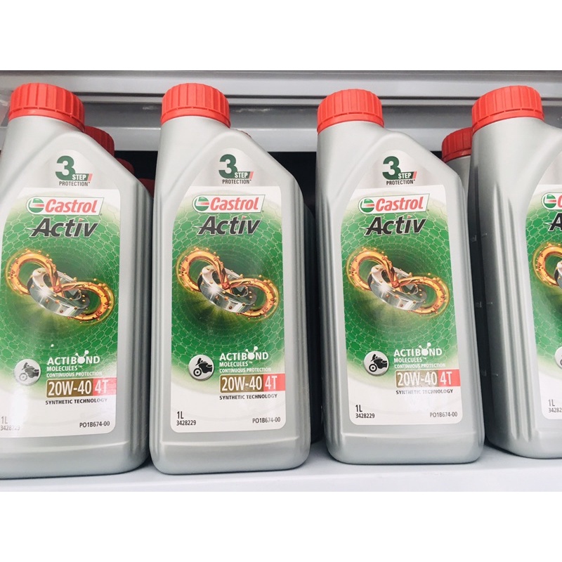 CASTROL ACTIV 20W40 (1L) Engine oil (Original!) | Shopee Philippines