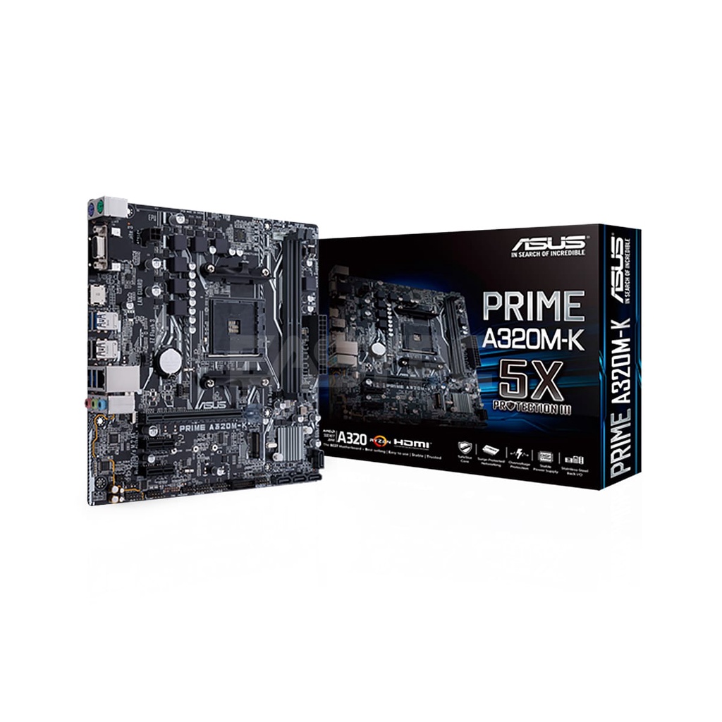 Asus Prime A320M-K Motherboard Socket Am4 Pcie Ddr4 A320 Gaming For AMD ...