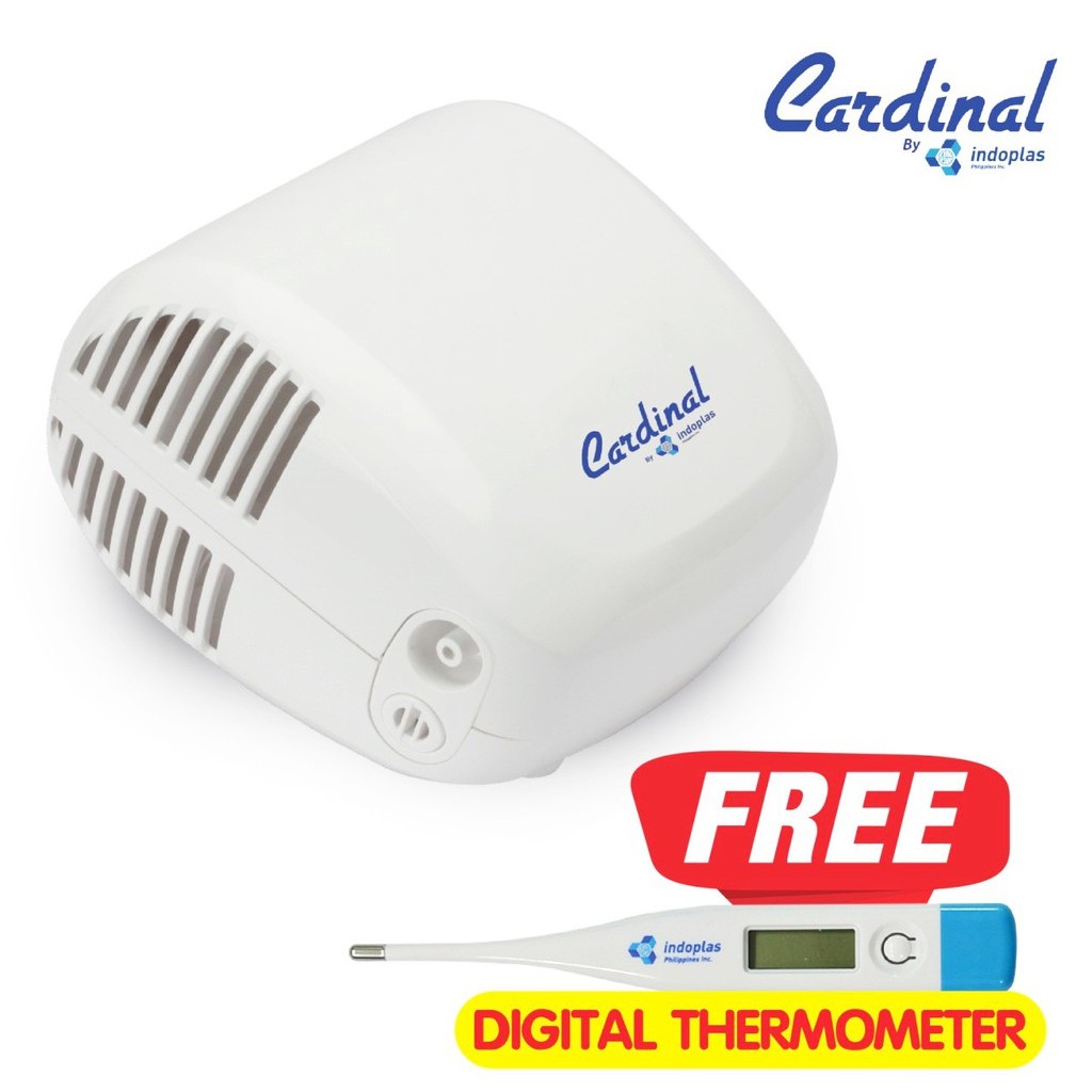 Indoplas Cardinal Handyneb Sprint Nebulizer - Free Digital Thermometer ...