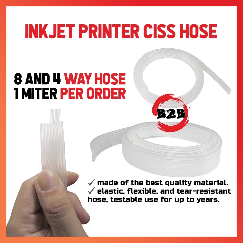 epson hose Printers Ciss Infusion Hose / tube 4, 8 lines 1mt | Shopee ...