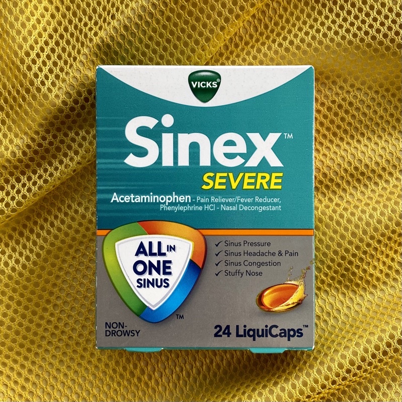 Vicks Sinex Severe All In One Sinus 24 LiquiCaps | Shopee Philippines