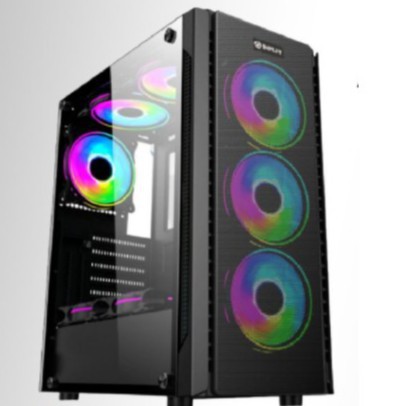 Inplay Meteor 05 - Black Tempered Glass ATX Case gaming case pc case ...