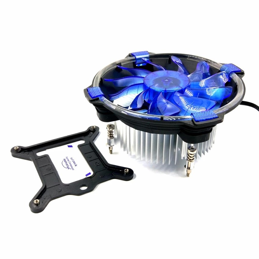 LED CPU Cooling Fan for Intel LGA 1150,1151,1155,1156 BLUE | Shopee ...