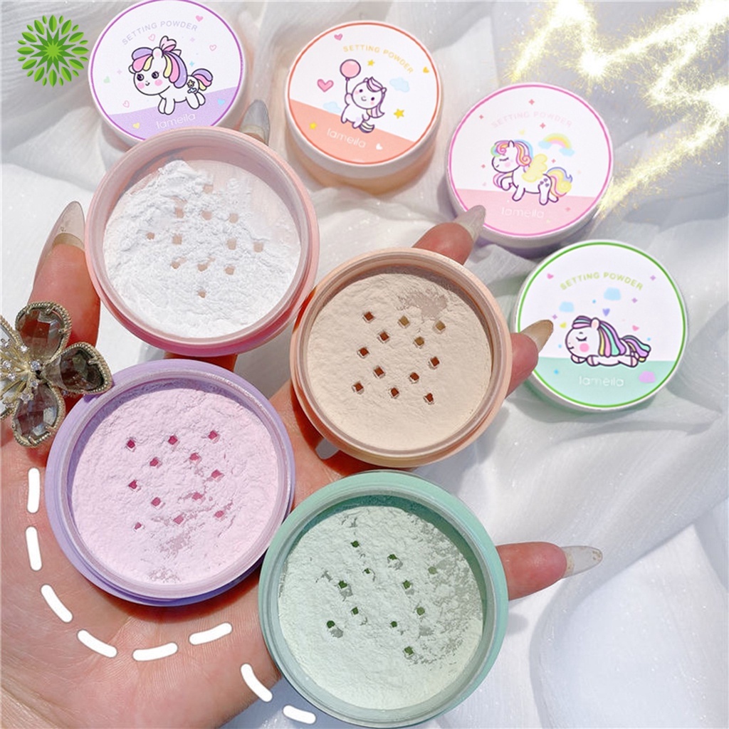 Loose powder setting powder long-lasting waterproof makeup is not easy to take off makeup is not ...