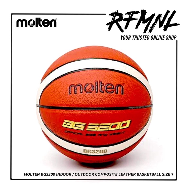 Molten BG3200 Indoor / Outdoor Composite Leather Basketball (Authentic ...