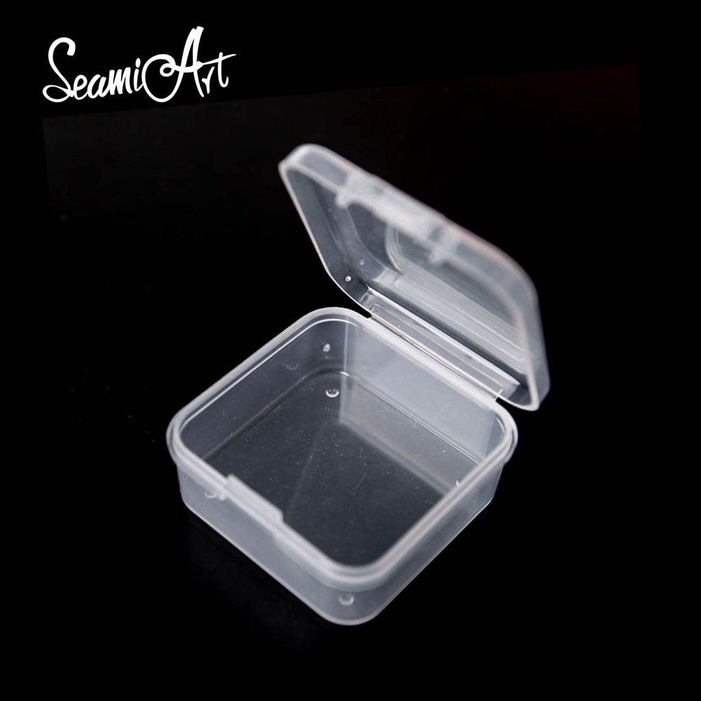 SeamiArt Mini Transparent Plastic Storage Box For Watercolor Blocks ...