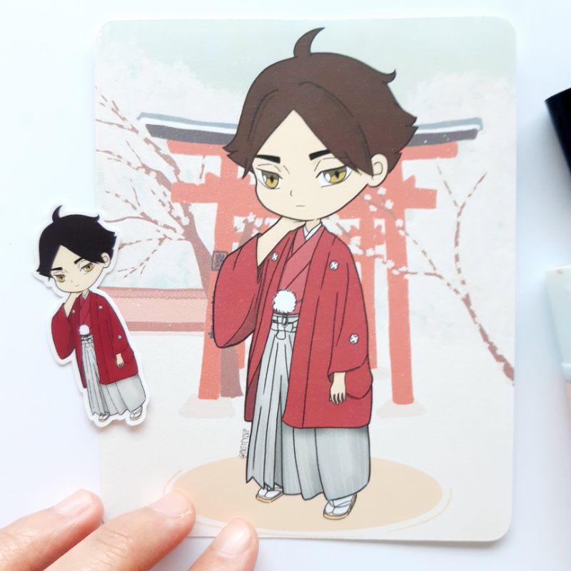 Suna Rintarou Art Print + Sticker | Inarizaki Team | Haikyuu Art Print ...