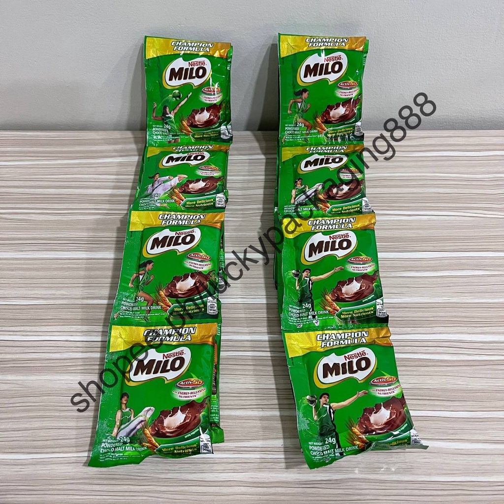 Milo Powdered Choco Malt 24 Gramsswakper Pack Or Twin Pack Shopee Philippines