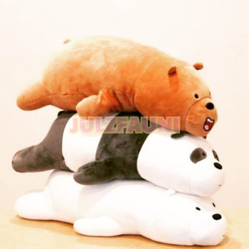 ORIGINAL WE BARE BEARS LYING PLUSH TOY STUFFED TOYS | Shopee Philippines