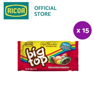 RICOA Big Top Chocolate Candy 30g x 15 Sachets | Shopee Philippines