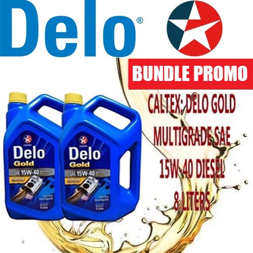 Caltex: Delo Gold Multigrade 15W-40 Diesel 8 Liters | Shopee Philippines