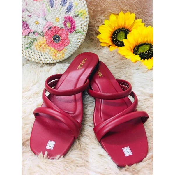 Flat Sandals (Three Straps) | Shopee Philippines