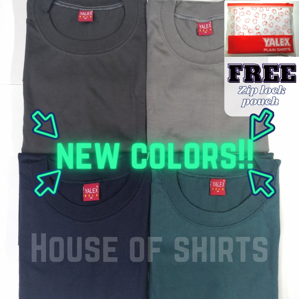 YALEX NEW COLORS Plain Tshirt - Metal Gray, Charcoal Gray, Slate Green ...