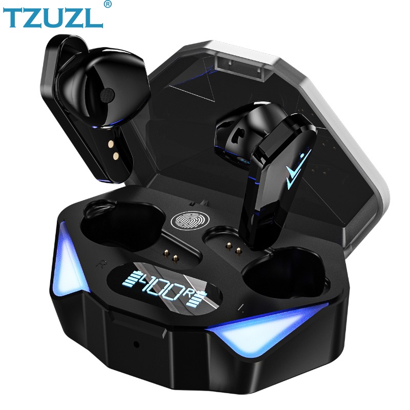 TZUZL TWS Gaming Earbuds Low Latency TWS Bluetooth Earphone with Mic ...