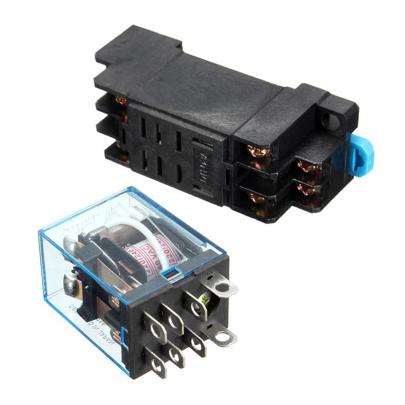 LY2NJ 220V 24V 12V relay coil LY2N-J relay 10A AC 220V Coil Power Relay LY2NJ HH62P 8 Pins ...