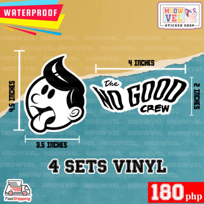 8 PCS NICK AUTOMATIC GLOSSY VINYL DECAL STICKER | Shopee Philippines