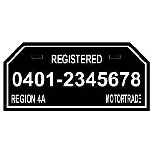 Motorcycle Temporary Plate Number Standard Design | Shopee Philippines