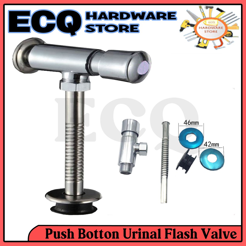 Push Button Urinal Flush Valve Urinal Flush Valve, Wall, Manual Toilet