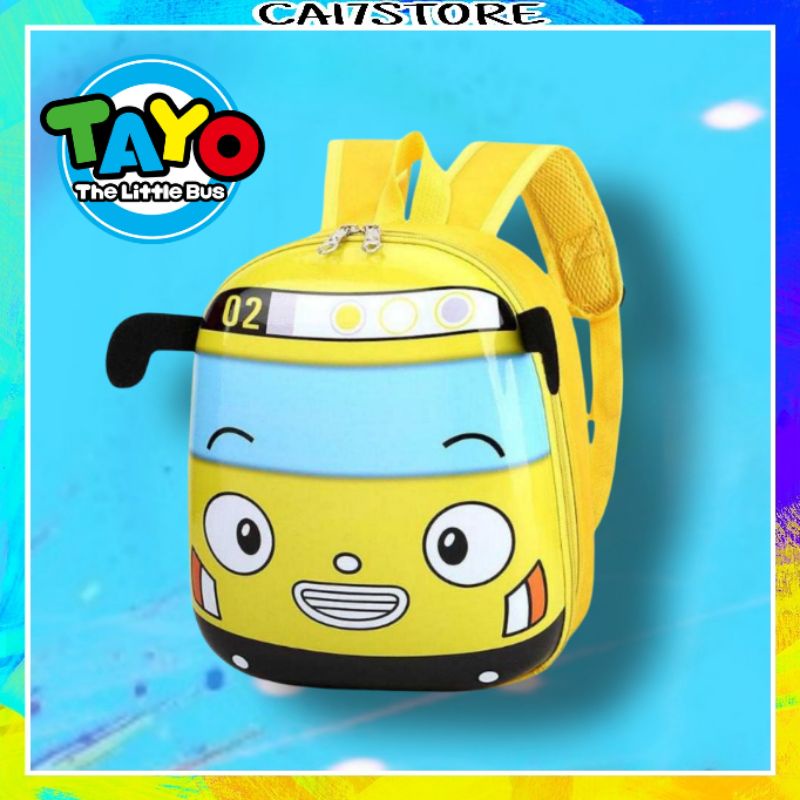 Ca17store Tayo Bus Model Cartoon Character School Backpack | Shopee ...
