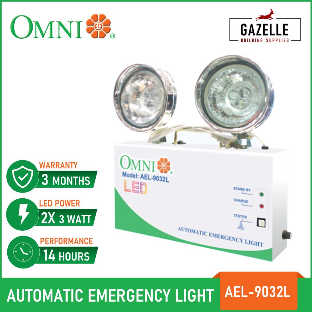 Omni Automatic Emergency Light - AEL-9032L | Shopee Philippines