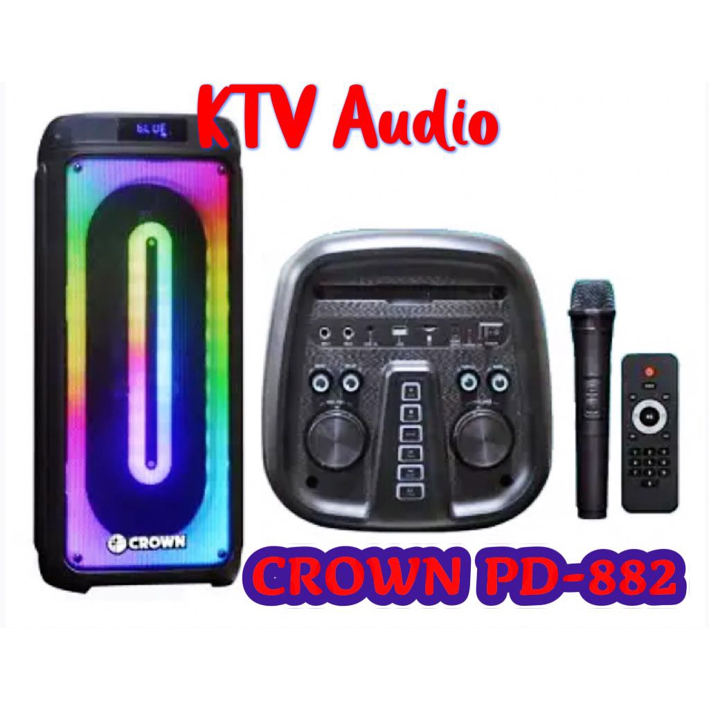 2022 Original Crown PD-882 Portable Dancing Light Baffle Rechargeable ...