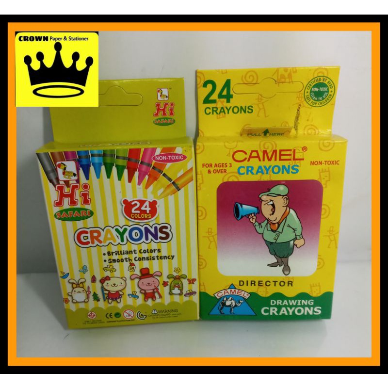 1 set CRAYONS CAMEL NON TOXIC DRAWING CRAYON | Shopee Philippines