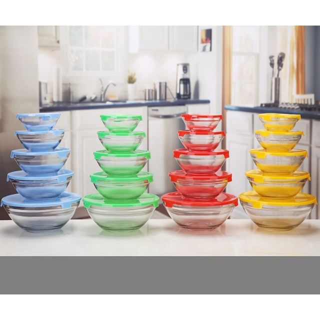 COD 5pcs Glass Bowl Set | Shopee Philippines