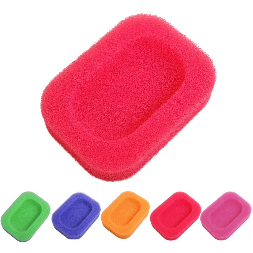 Water Absorption Sponge Soap Dish Leachate Soap Tray Holder Bathing ...
