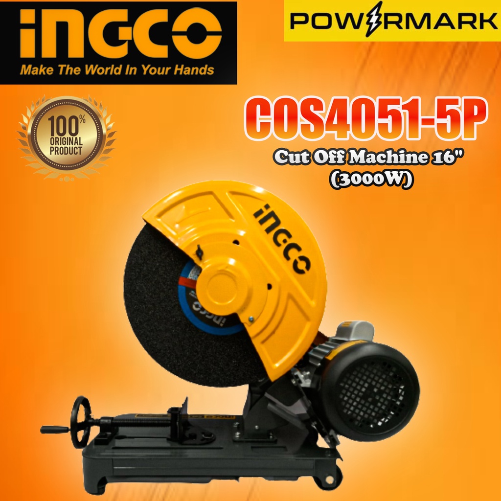 INGCO COS4051-5P Cut Off Machine 16" (3000W) [POWERMARK | IPT] | Shopee ...