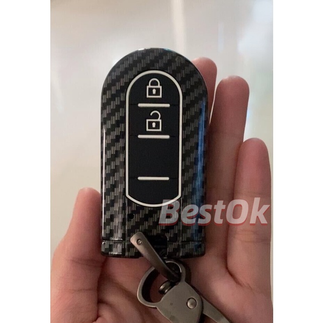 Toyota Rush Wigo Gen 3 Keyless Remote Carbon Fiber Hard Case + Silicone ...