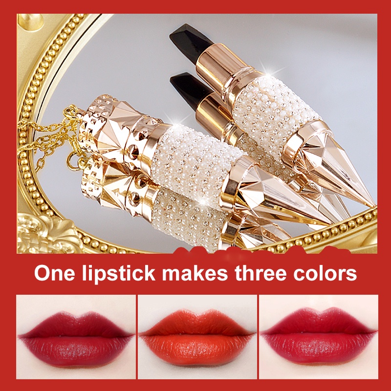 in stock Queen's Magic Lipstick Set Lipstick 3 In 1 Color Long Lasting ...