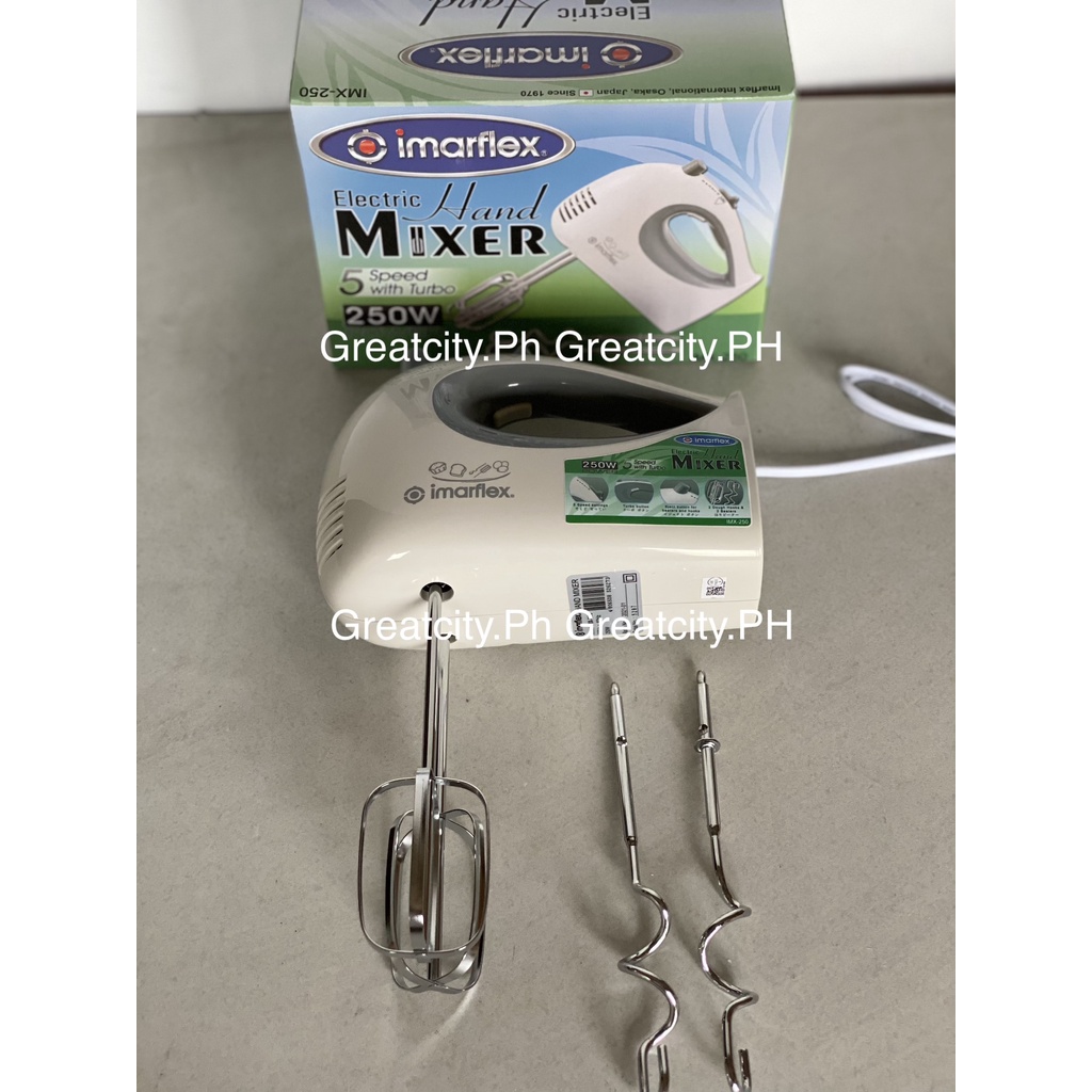 Imarflex Electric Hand Mixer IMX-250 White | Shopee Philippines