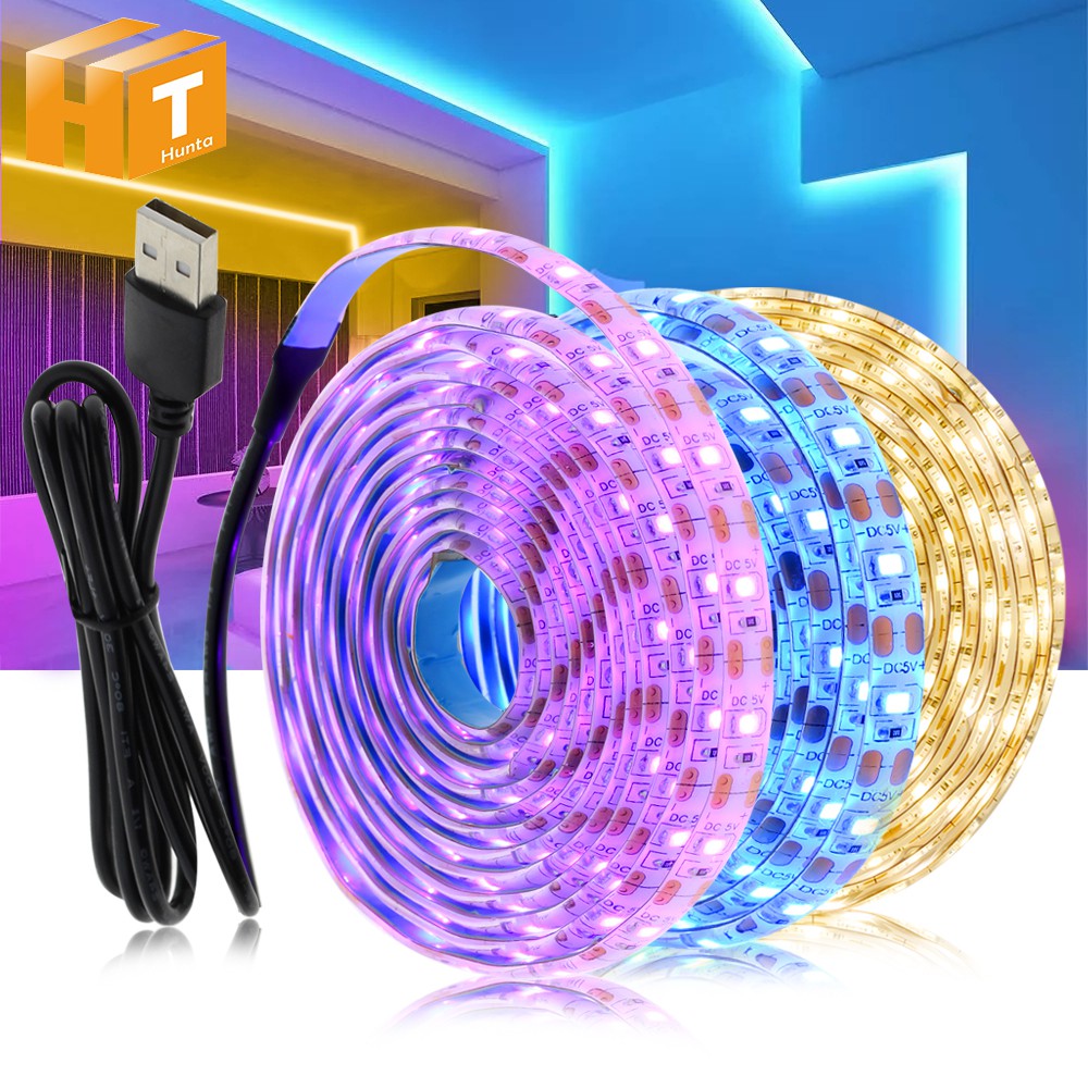 0.5m 1m 2m 3m USB LED Fairy Strip Lights Flexible Diode Tape Neon ...