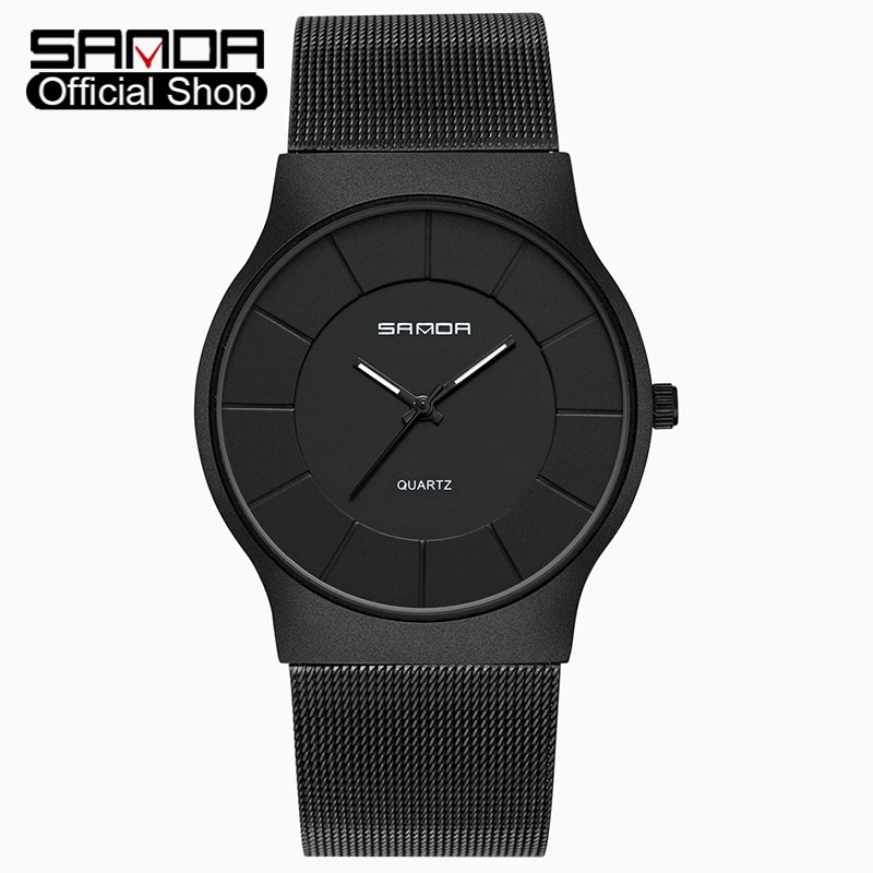 SANDA Men's Watch Genuine Simple Fashion Ultra-thin Stainless Steel ...