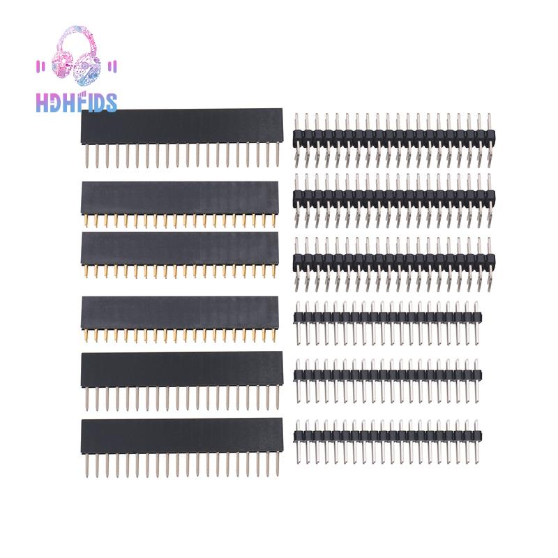 12PCS 40 Pin GPIO Header Kit 20X2 Pins Right Angle GPIO Header Socket ...