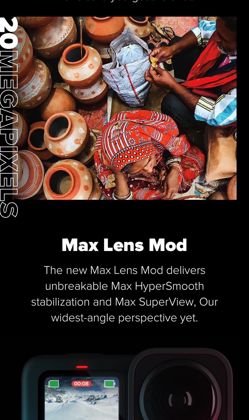 [Surfing Bundle] GoPro HERO9 Black 5K video and 20MP photos, Enduro Rechargeable Battery ...