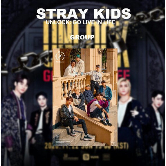 STRAY KIDS UNLOCK GO LIVE IN LIFE A4 PHOTO POSTER/PRINT | Shopee ...