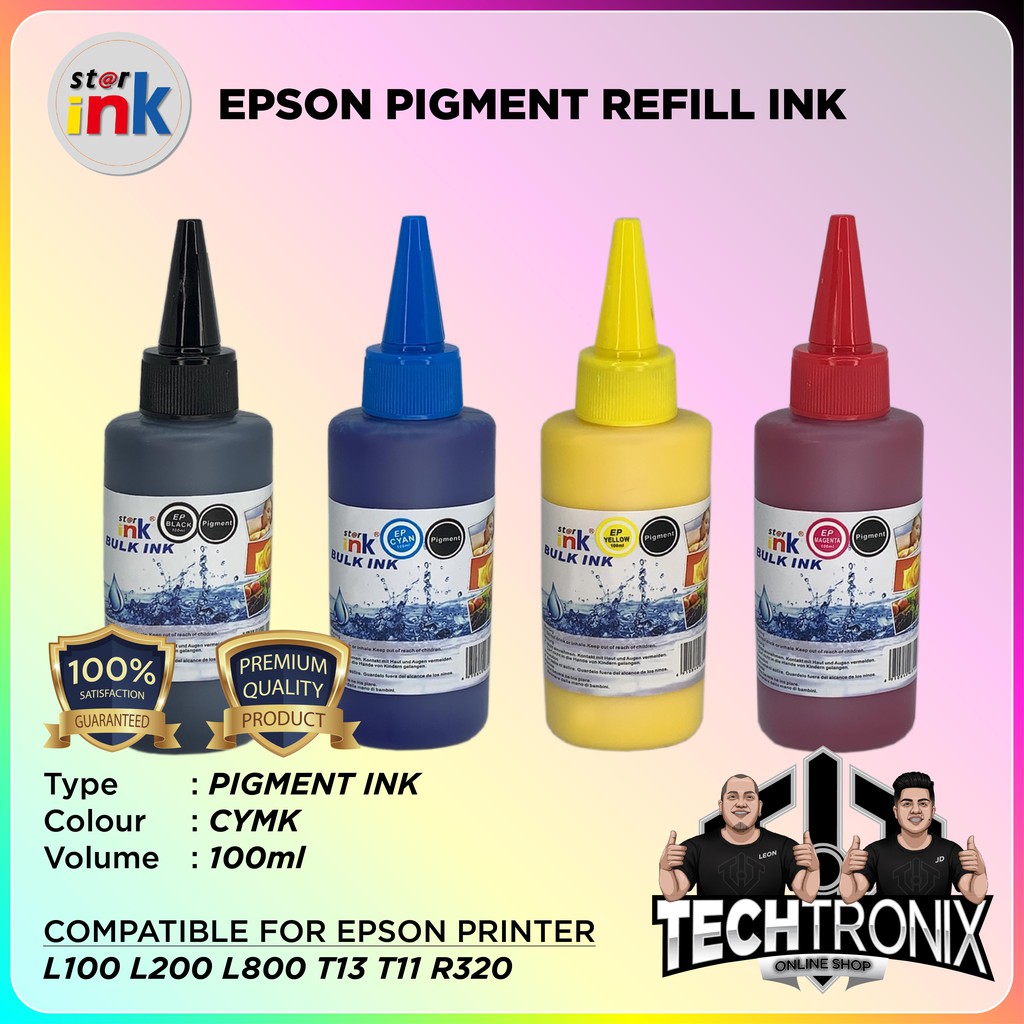 PIGMENT INK 1 SET CMYK 100ml CMYL | Shopee Philippines