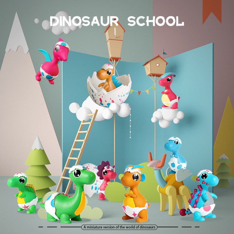 Dinosaur School Blind Box&Blind Dinosaur's Egg Toys Dinosaurs Park ...