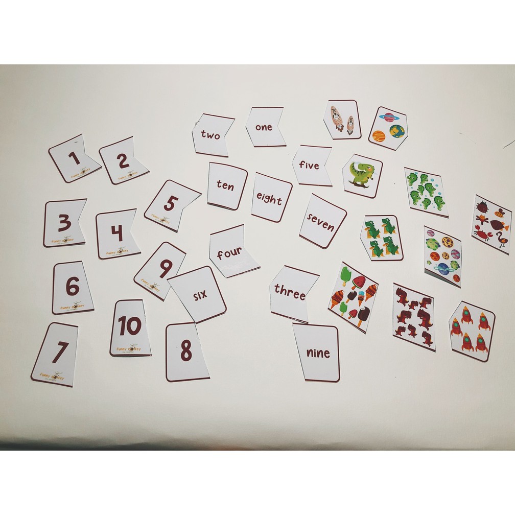 English flashcards numbers 0-20 - Review game included - PFL Store