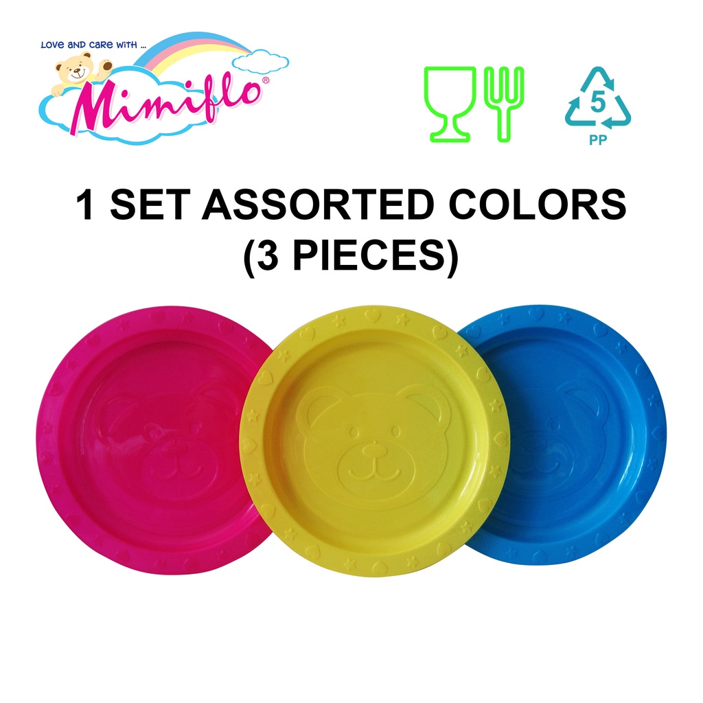 Mimiflo 108 3 Teddy Bear Plates | Shopee Philippines