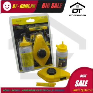 Chalk Line Reel Set Powder Marker Thread with Level Bar / Pitik ...