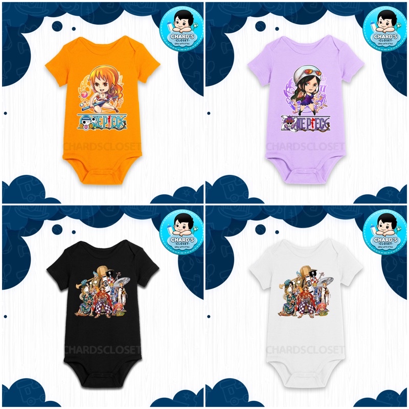 ONE PIECE Theme Baby Onesie (Nami, Robin) | Shopee Philippines