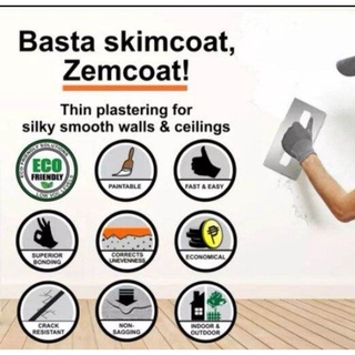 ABC ZEMCOAT Original Skimcoat White Super Finea per/kilo 1 Kg | Shopee ...