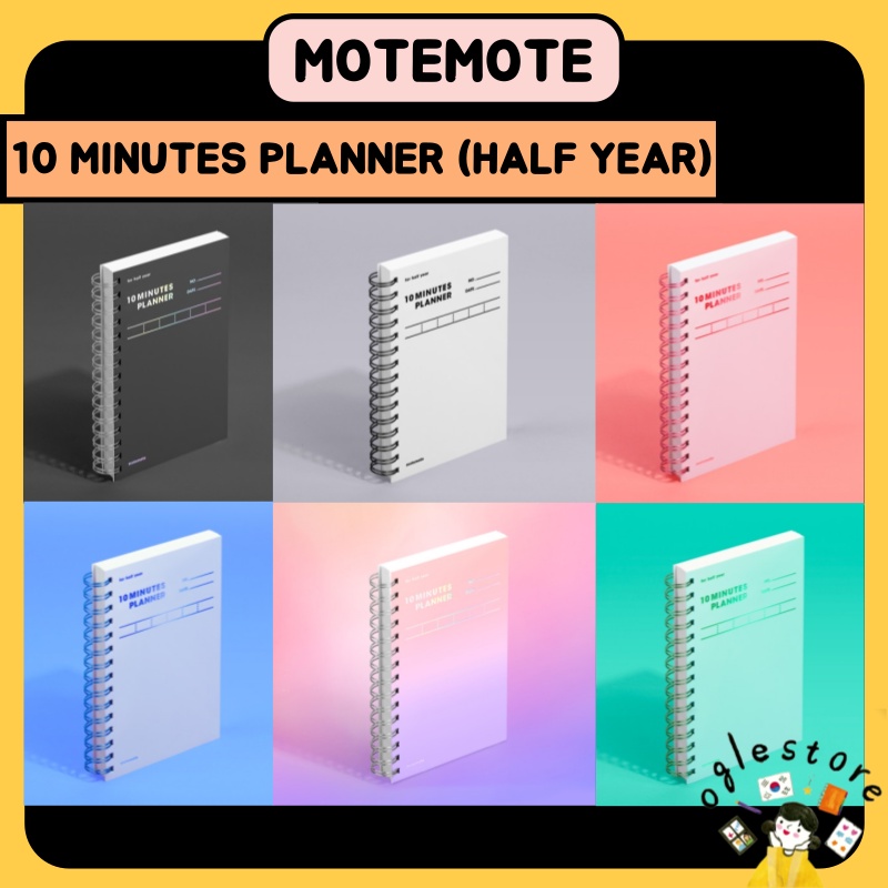 Motemote 10Minutes Planner Half Year Korean Study Planner 120g Paper 